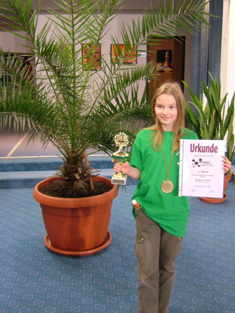 Landesmeisterin U12: Constanze Wulf (ASV Grün-Weiß Wismar)